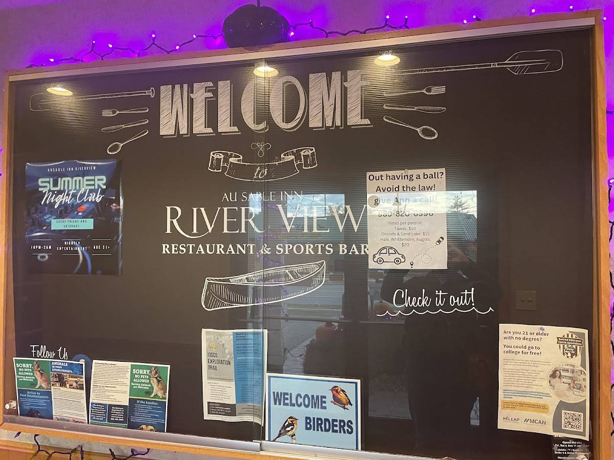Menu at AuSable Inn Riverview Restaurant and Sports Bar, Oscoda Township