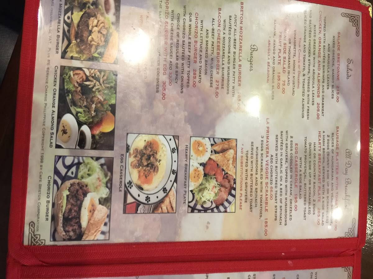 Menu at Aveneto - Mall of Asia cafe, Pasay