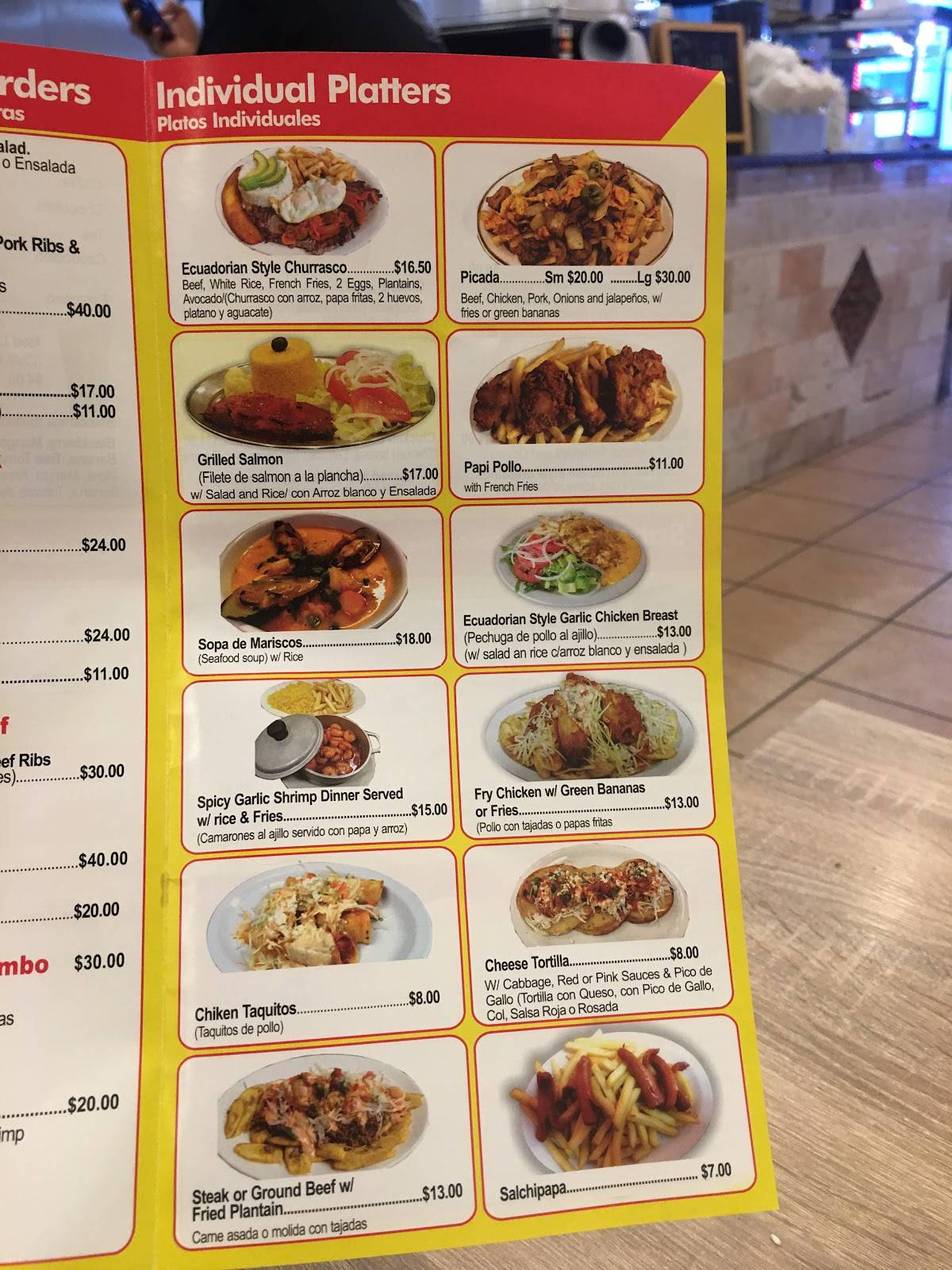 Menu at Mega BBQ, Morristown