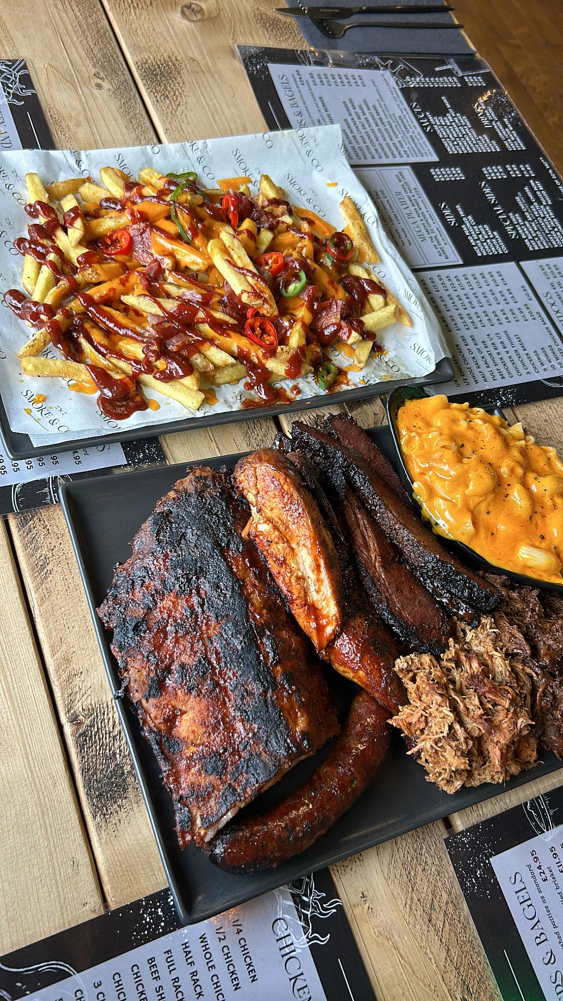 Menu at Smoke & Co BBQ, Ramsgate
