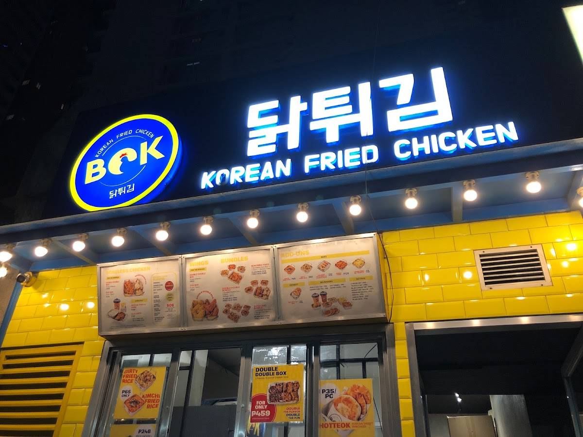 Menu at BOK Korean Fried Chicken - Taft restaurant, Manila