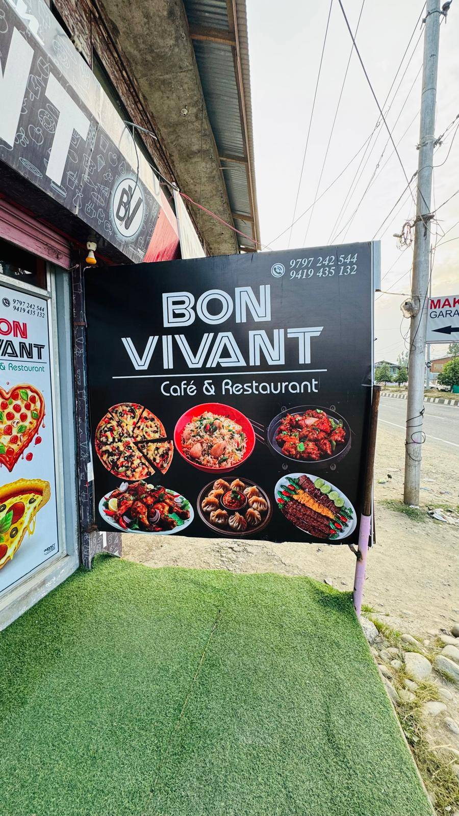 Menu at BON VIVANT CAFE AND RESTAURANT, India