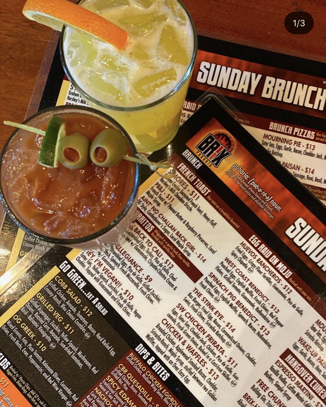 Menu at BRIX - brick oven pub, Cortland