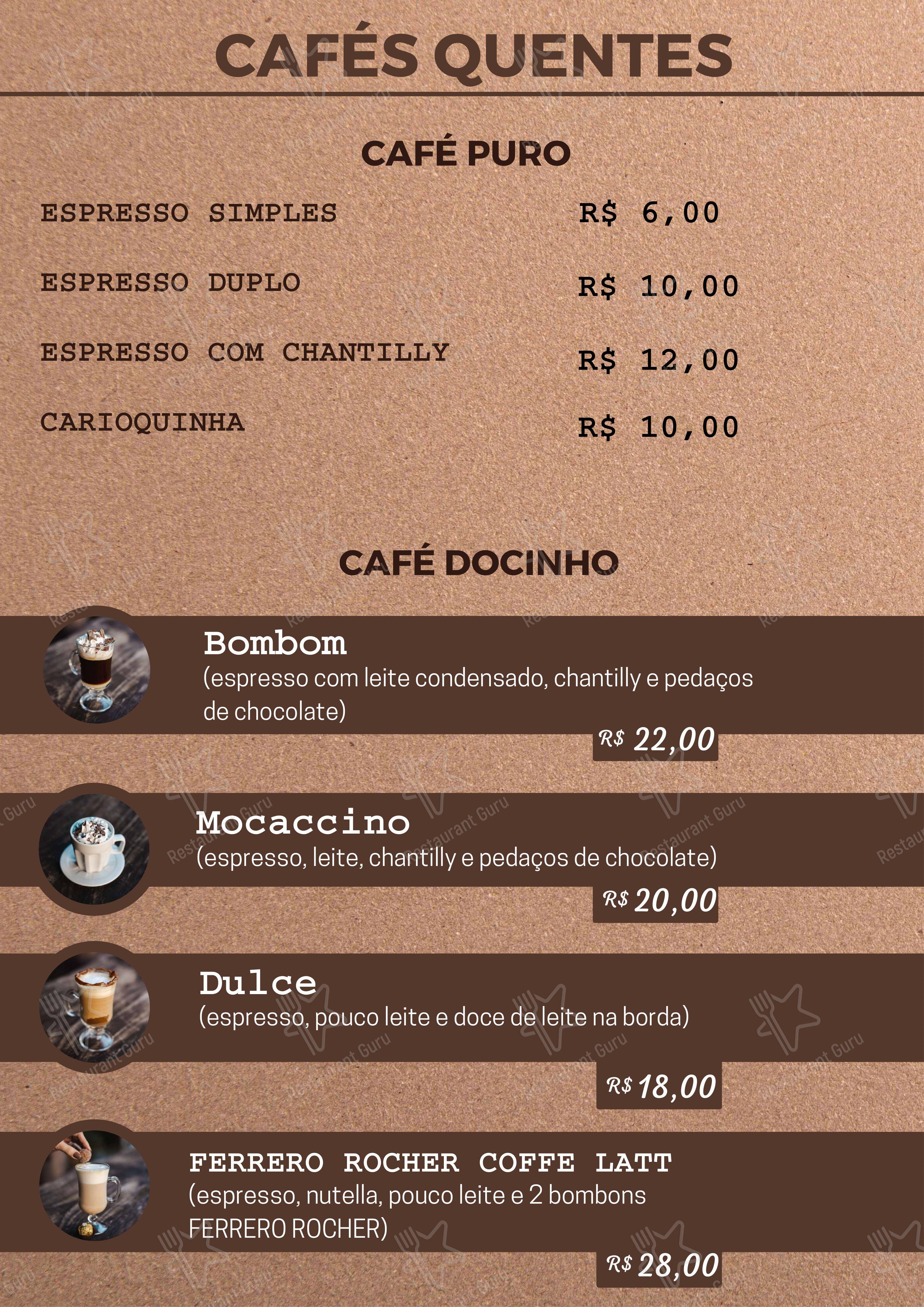 Menu em Bad Ass Café, Foz do Iguaçu