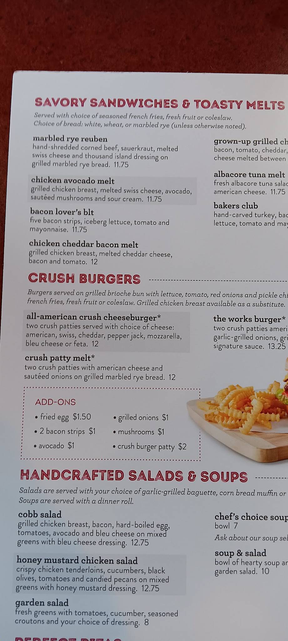 Menu at Bakers Square desserts, Schererville