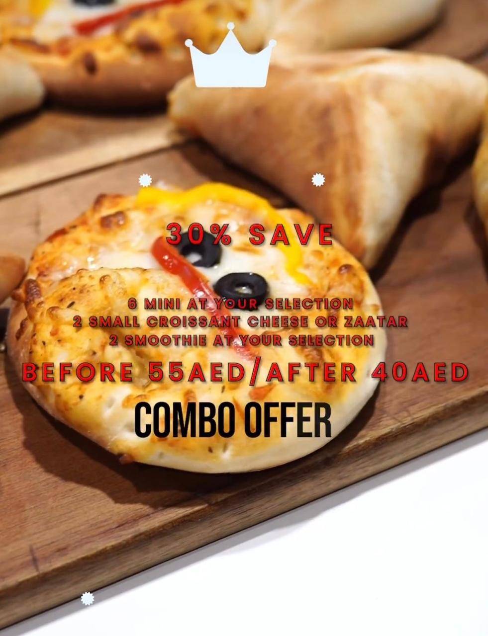 Menu at Bakery Chain Baker, UAE