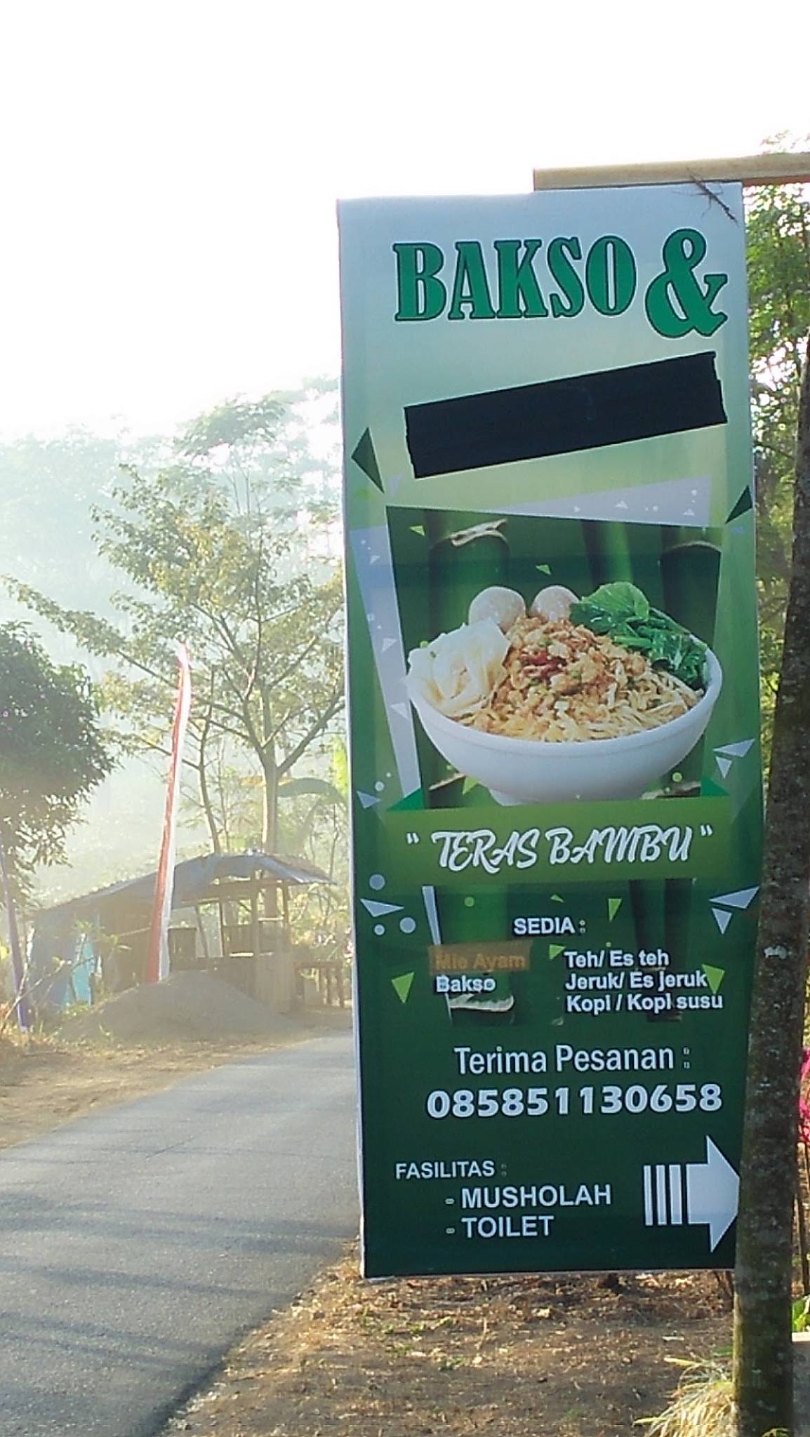 Carta del restaurante Bakso Teras Bambu, Indonesia