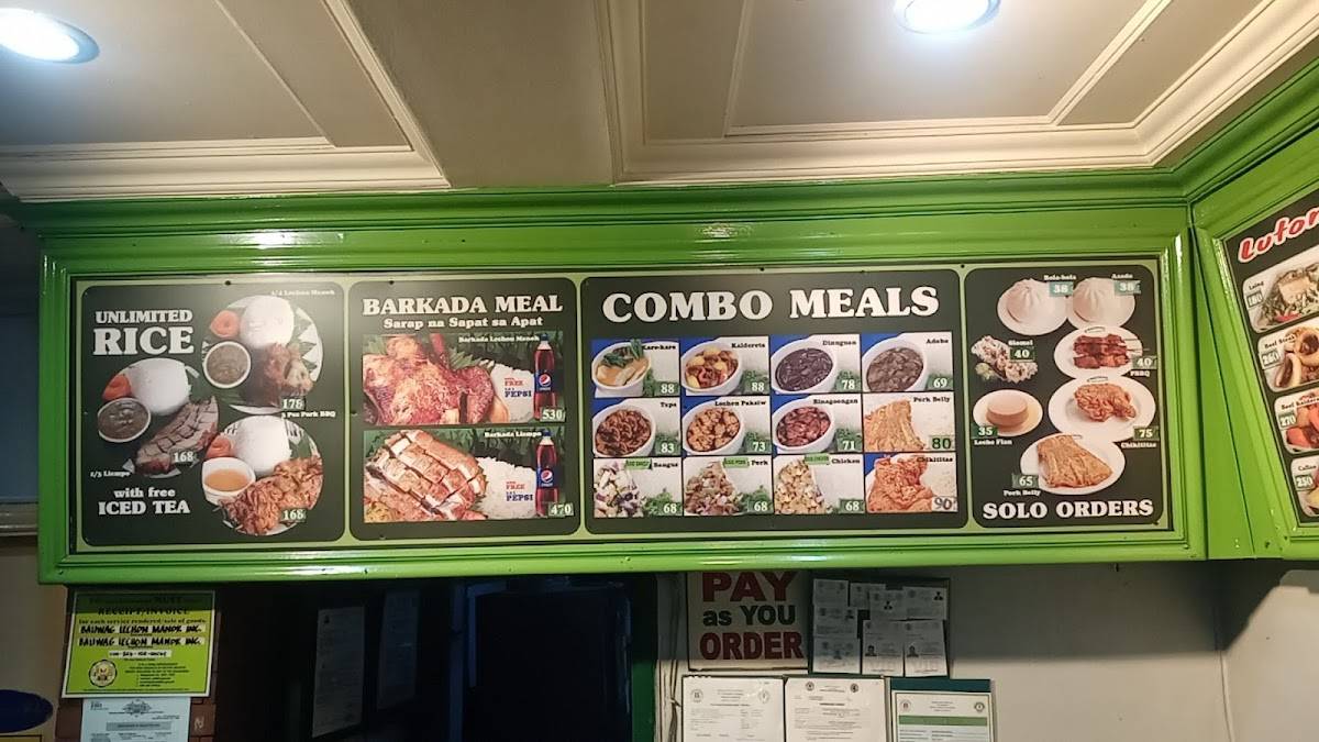 Carta del restaurante Baliwag Lechon Manok, Manila, HX7W+6HM