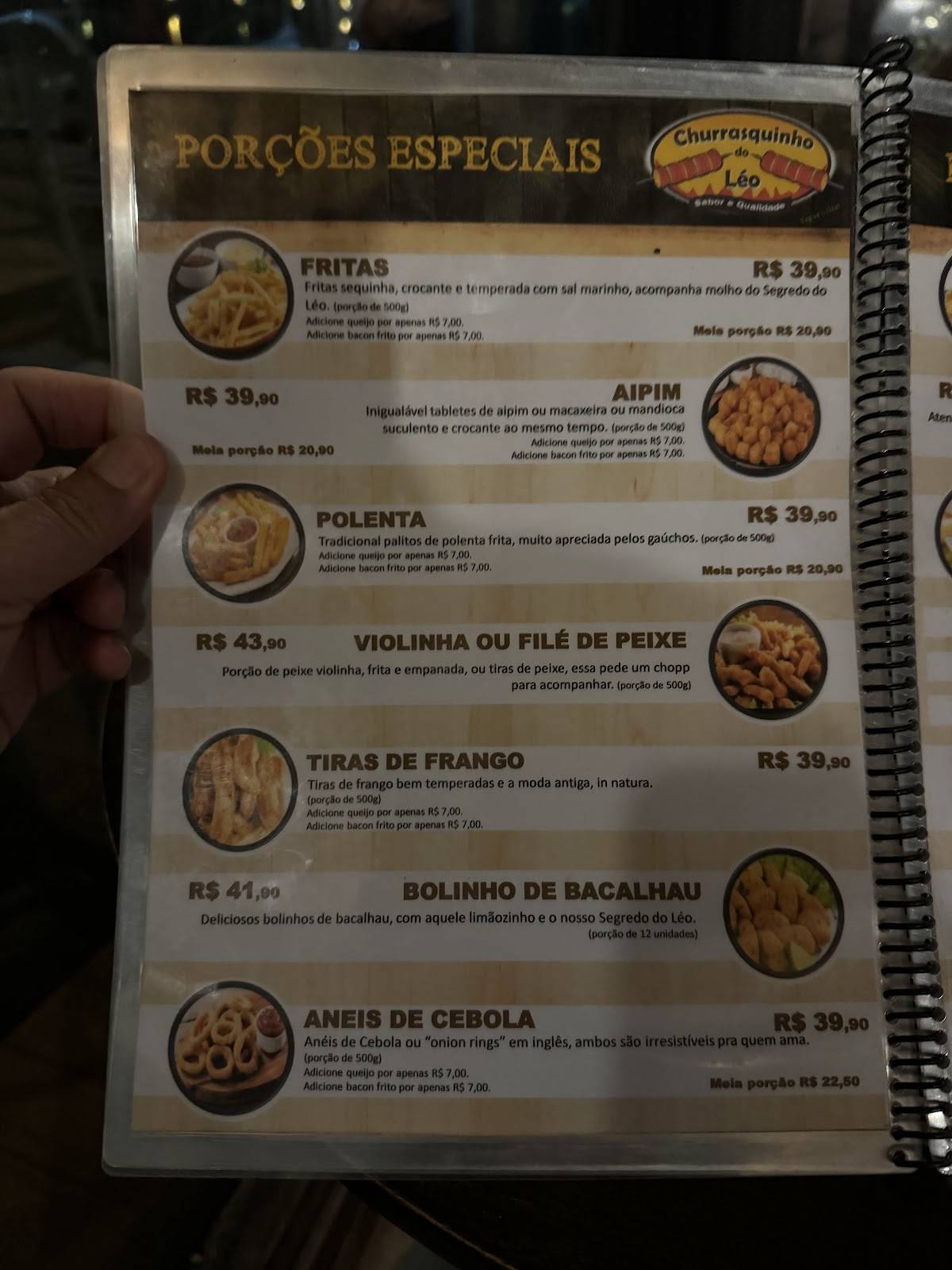Menu em Bambu - Rodízio de pastéis restaurante, Canoas