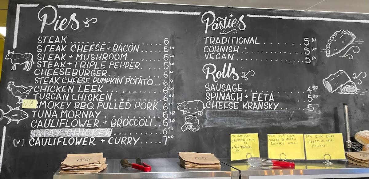 Menu at Banana Boogie Bakery, Belair