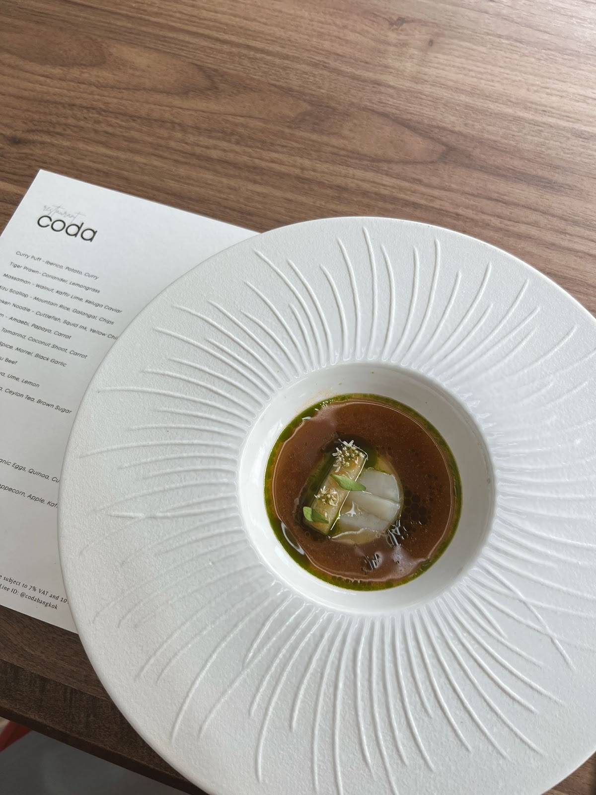 Menu at Restaurant Coda Bangkok, Bangkok