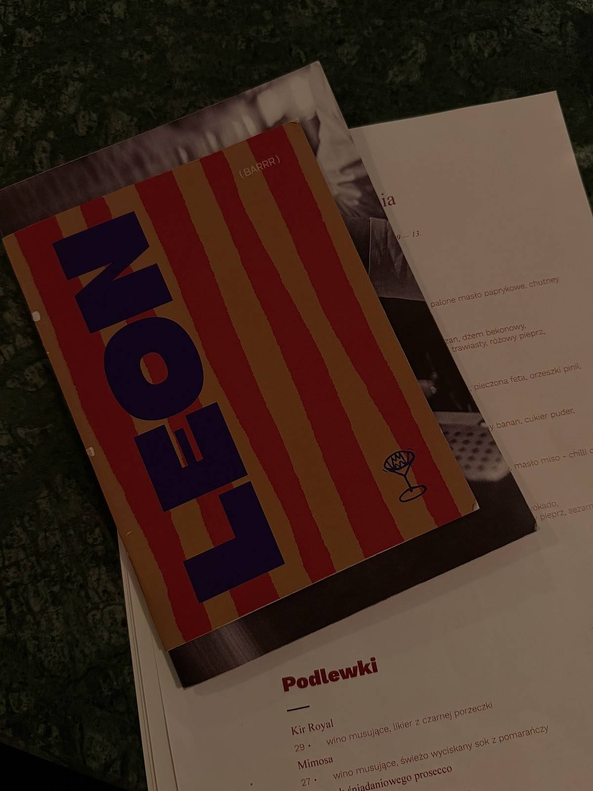 Menu at Bar Leon, Gdańsk