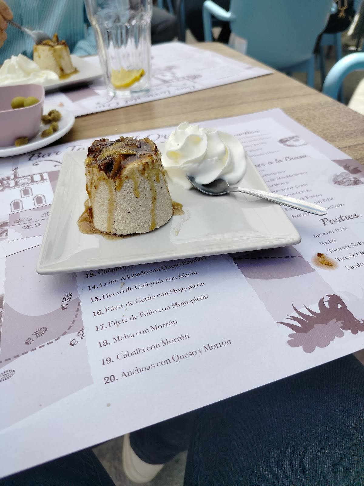 Carta de Bar Torre del Oro, Ubrique