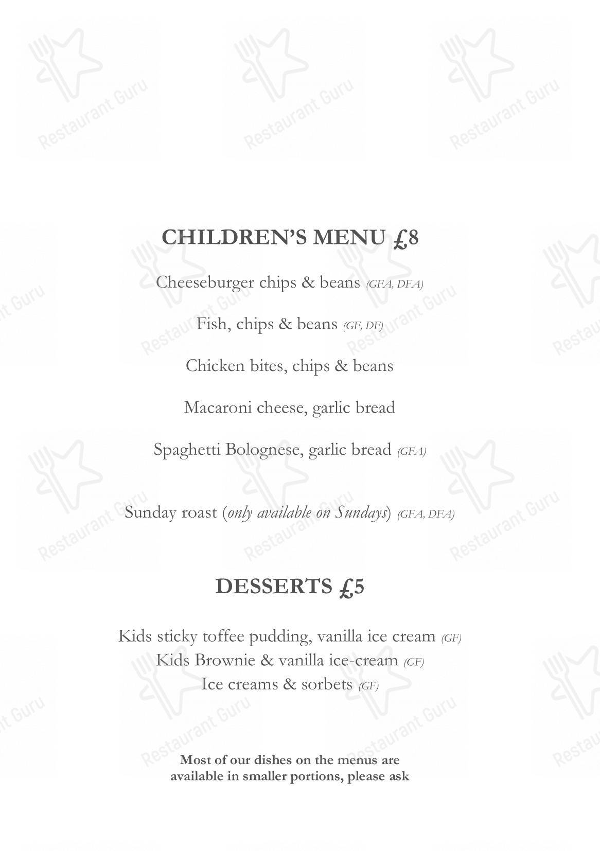 Menu at Bath Arms Hotel pub & bar, Cheddar