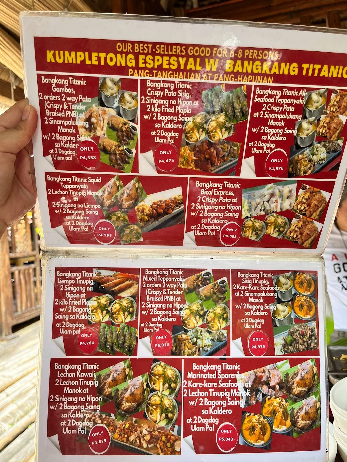 Menu at Isdaan Floating Restaurant, Bay