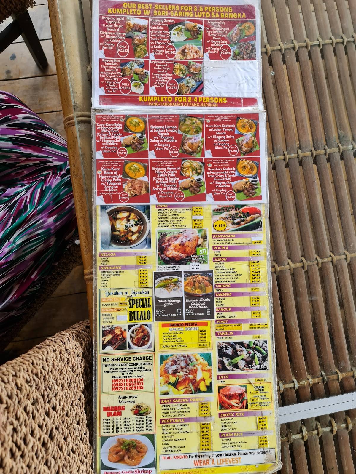 Menu at Isdaan Floating Restaurant, Bay