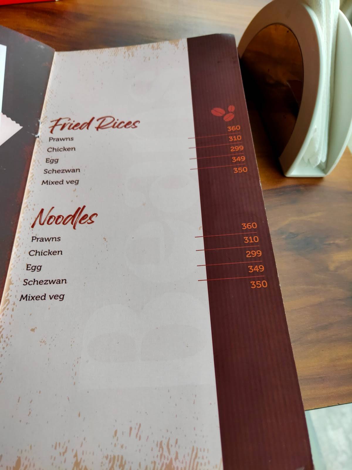 Menu at Beans Beyond Coffee Best Coffe Shop in Vijayawada, Vijayawada