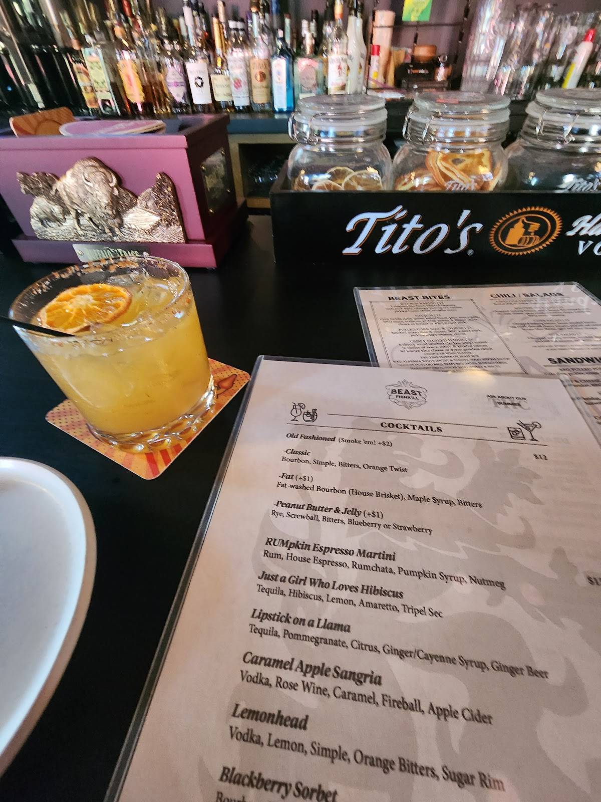 Menu at Beast pub & bar, Fishkill