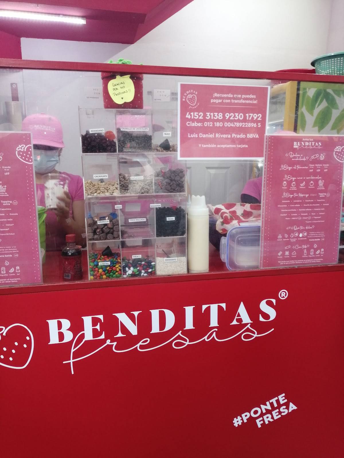 Carta del restaurante Benditas Fresas, Nezahualcóyotl