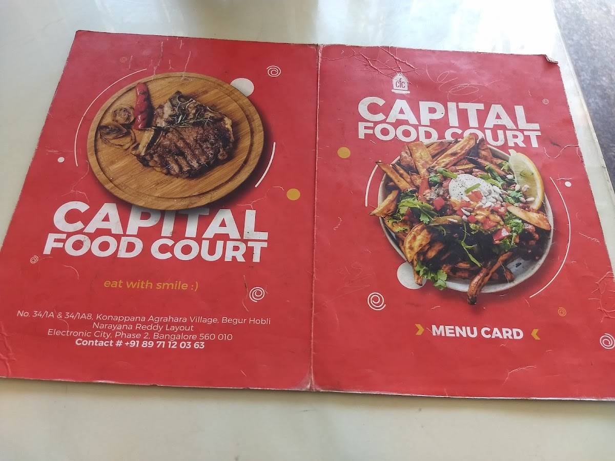 Menu at CFC CAPITAL FOOD COURT, Bengaluru