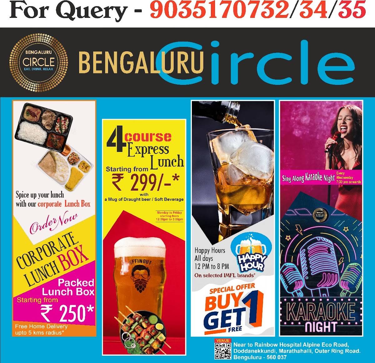 Menu at Bengaluru Circle Restaurants in Doddanekundi Bars in ...