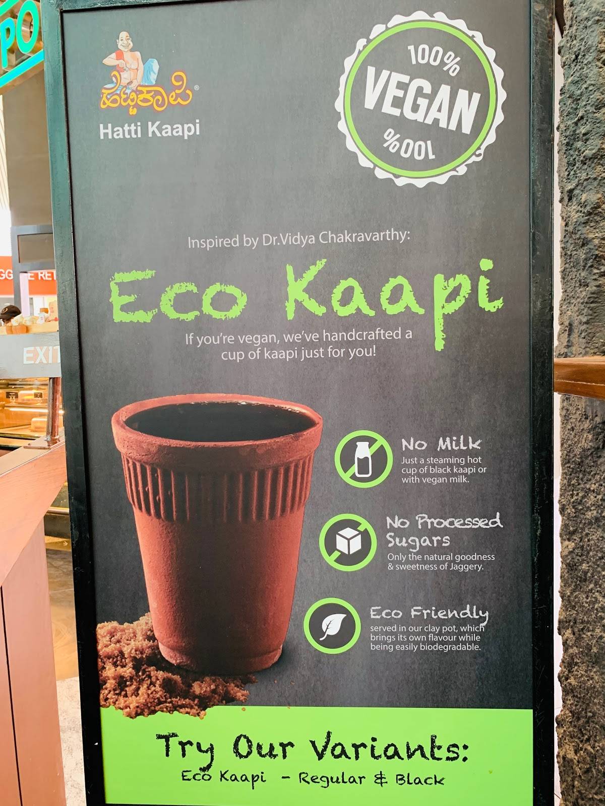 Menu at Hatti Kaapi, Bengaluru, Kempegowda International Airport Limited