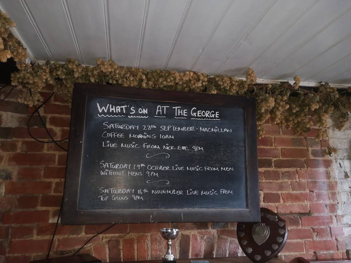 Menu at The George pub & bar, Bethersden