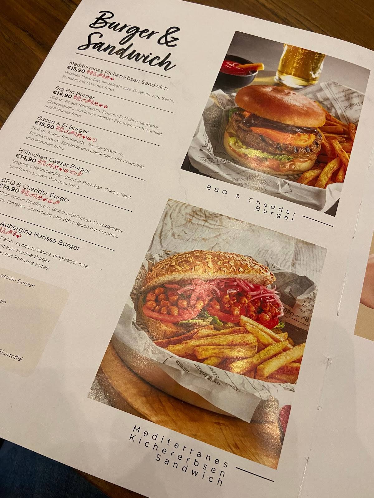 Speisekarte von BigChefs Westfield-Centro-Oberhausen restaurant, Oberhausen