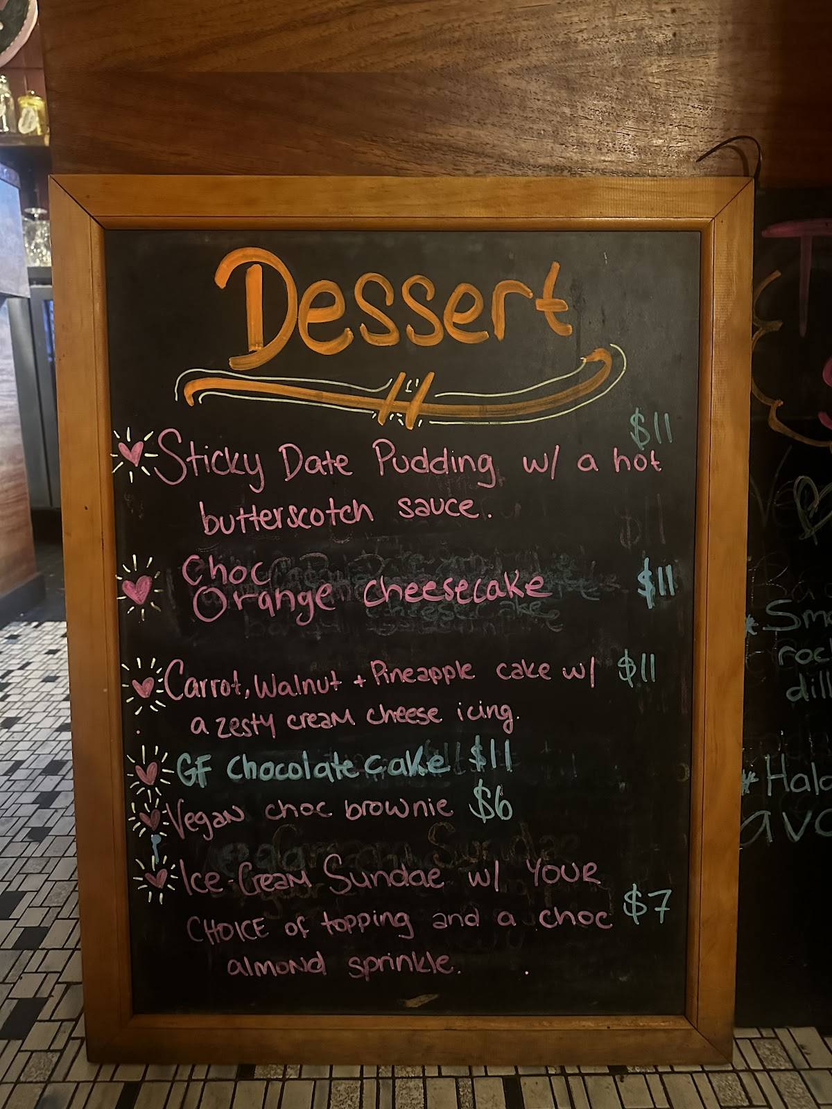 Menu at Bingil Bay Cafe, Bingil Bay