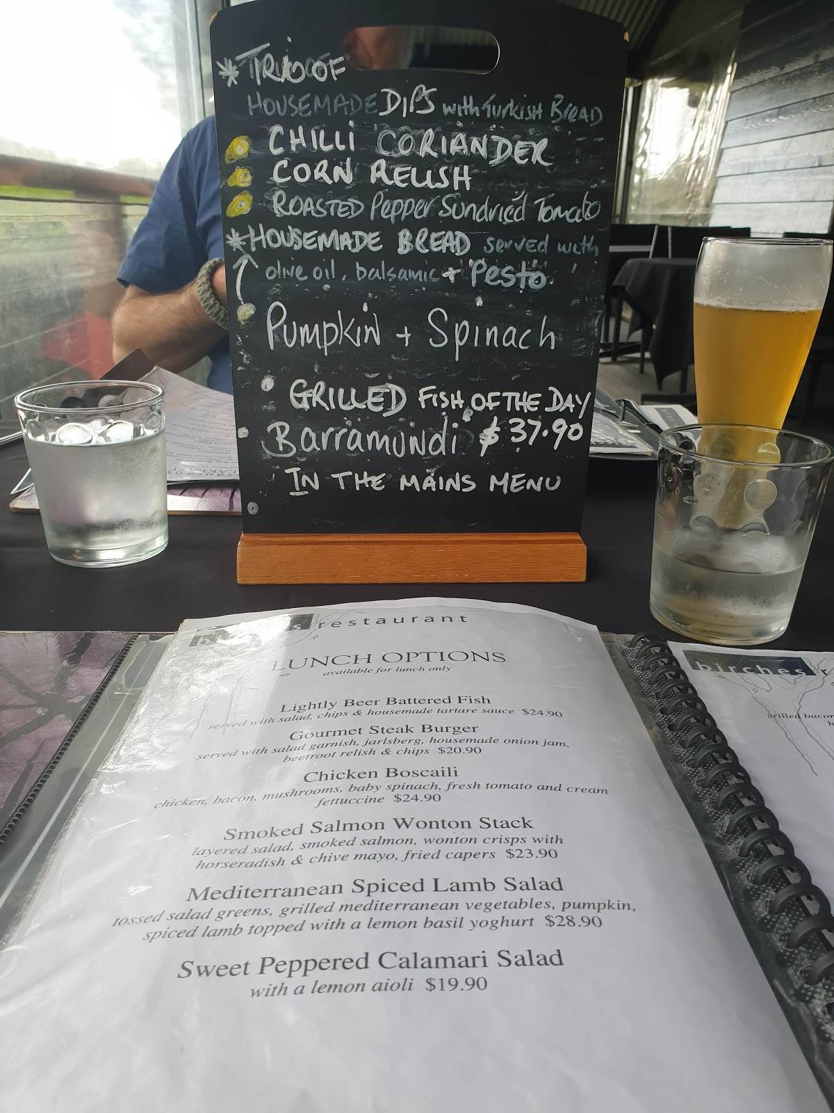 Menu at Birches Restaurant, Mount Mee