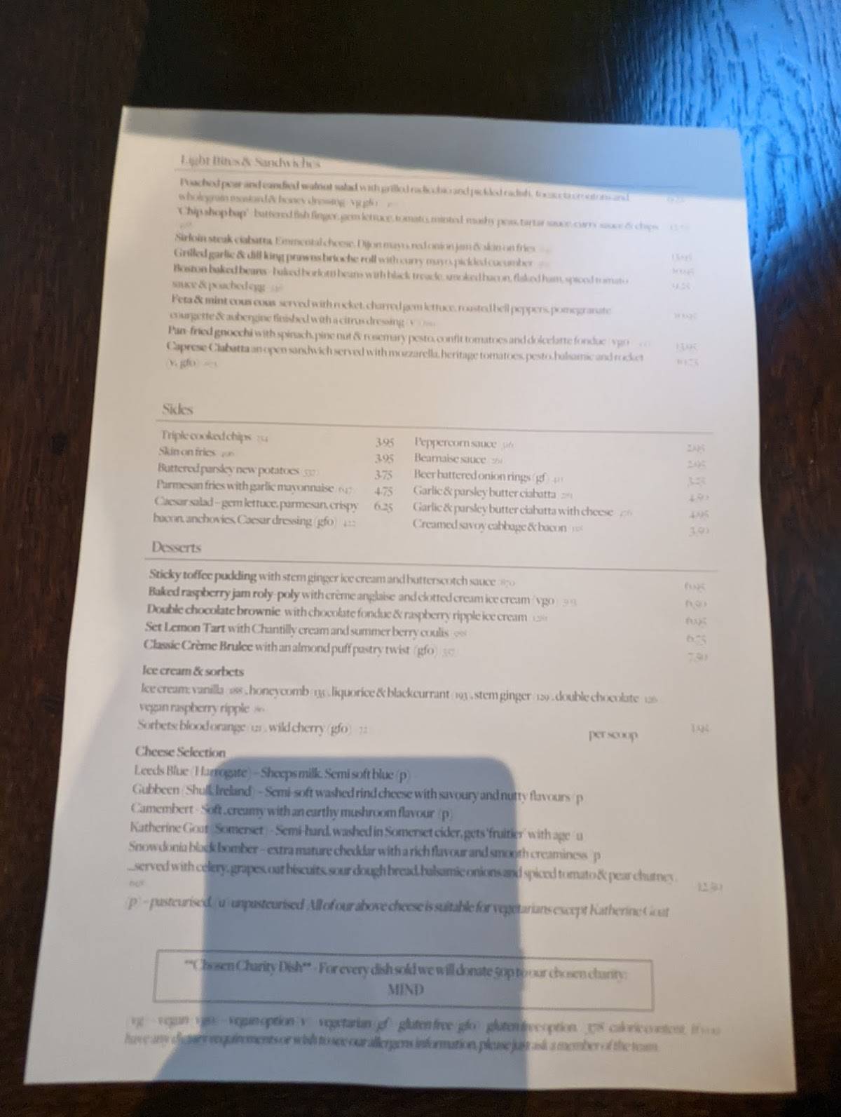 Menu at The Ship pub & bar, Neston, The Parade