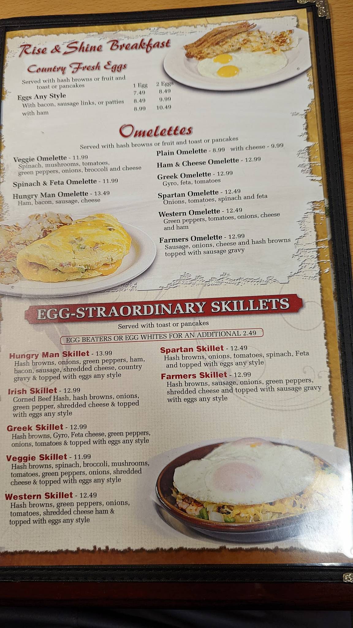 Menu at Blue Ribbon Diner restaurant, Wauseon