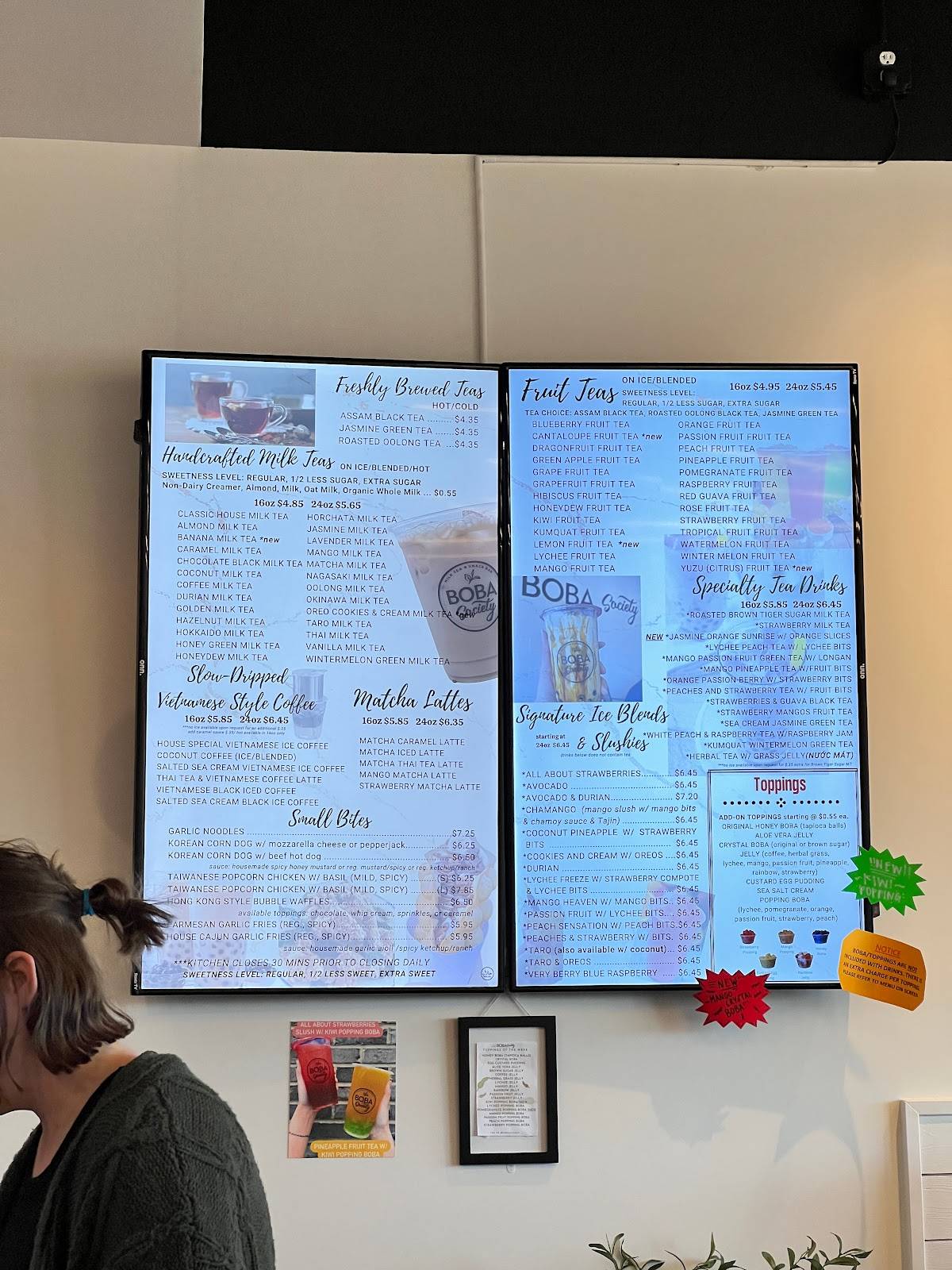 Menu at Boba Society Milk Tea & Snack Bar (Bubble Tea) - Lakeland, Lakeland