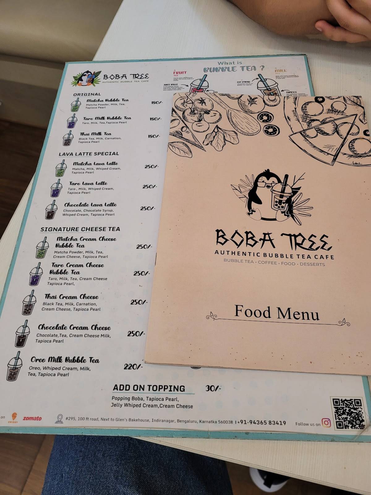 Menu at Boba Tree - Bubble tea cafe, Bengaluru, 295