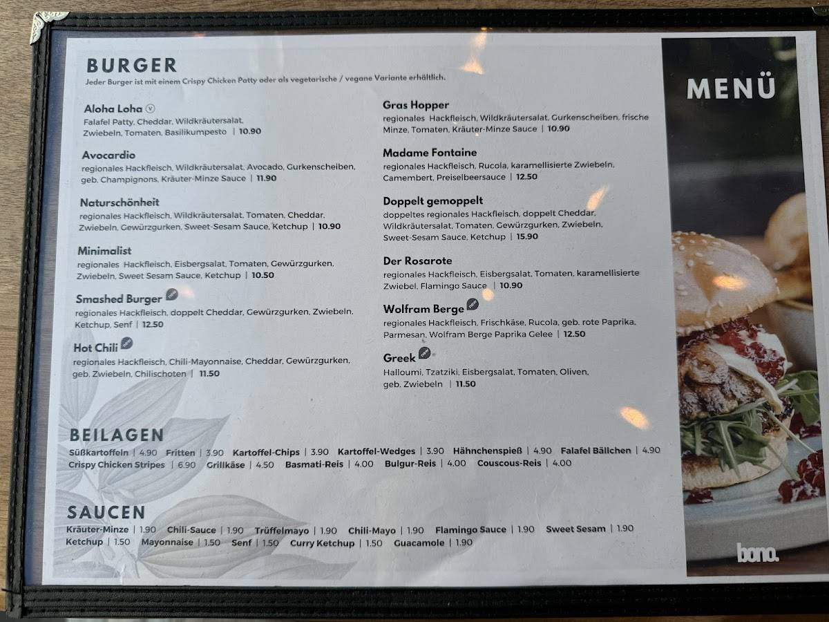 Speisekarte von bono. restaurant, Bonn