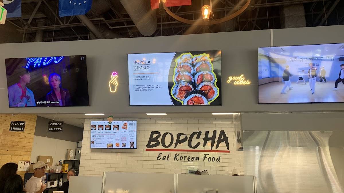 Menu at BopCha, Eat Korean Food restaurant, Woodburn