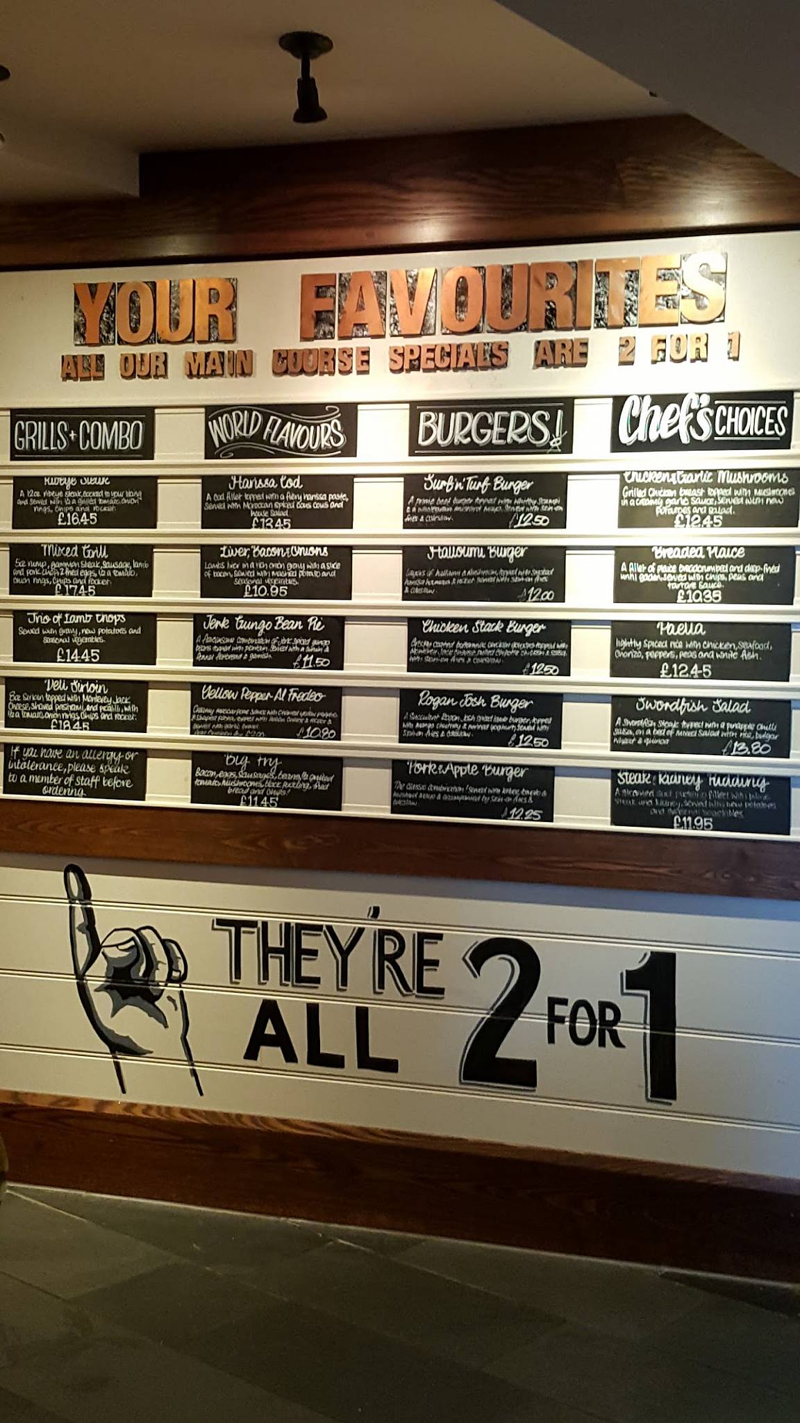 Menu at Woodlark pub & bar, Bordon