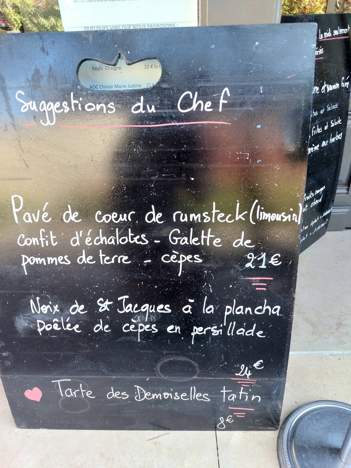 Menu au Bouchée Double restaurant, Angoulême, 16 Rue Raymond Poincaré
