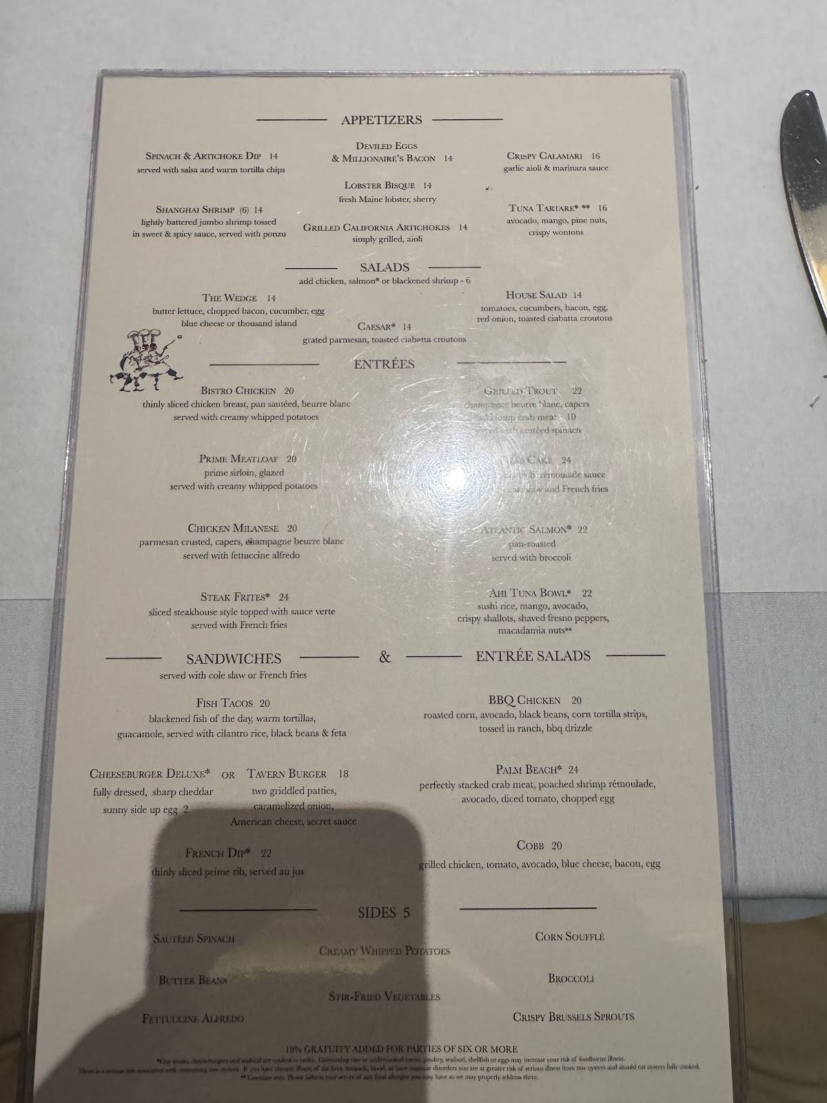 Menu at BrickTop's pub & bar, Greenville