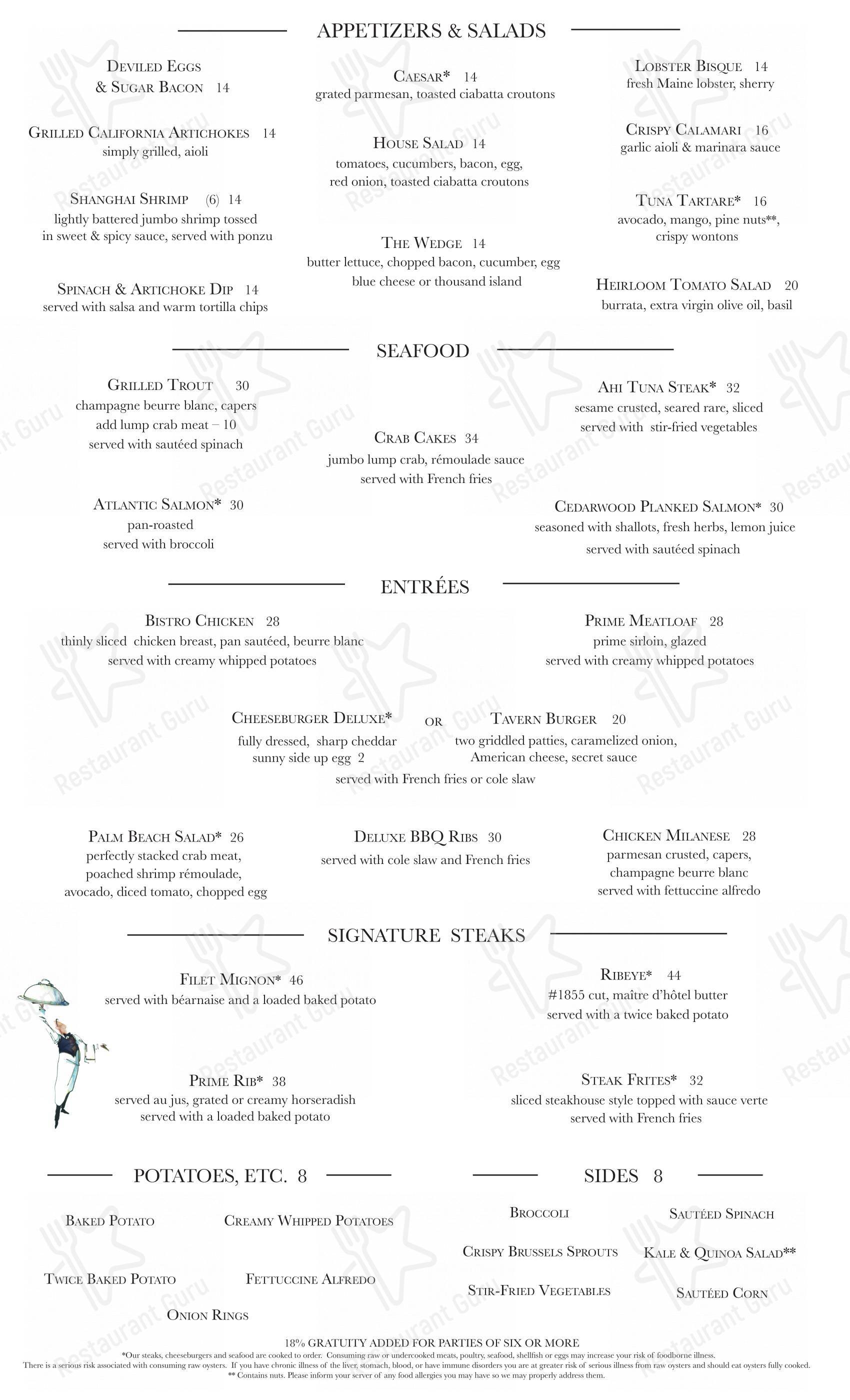 Menu at BrickTop's pub & bar, Greenville