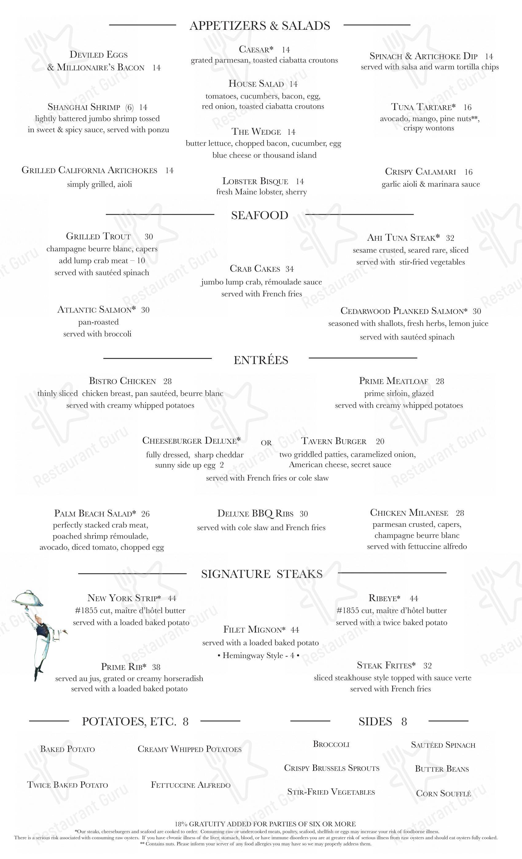 Menu at BrickTop's pub & bar, Greenville