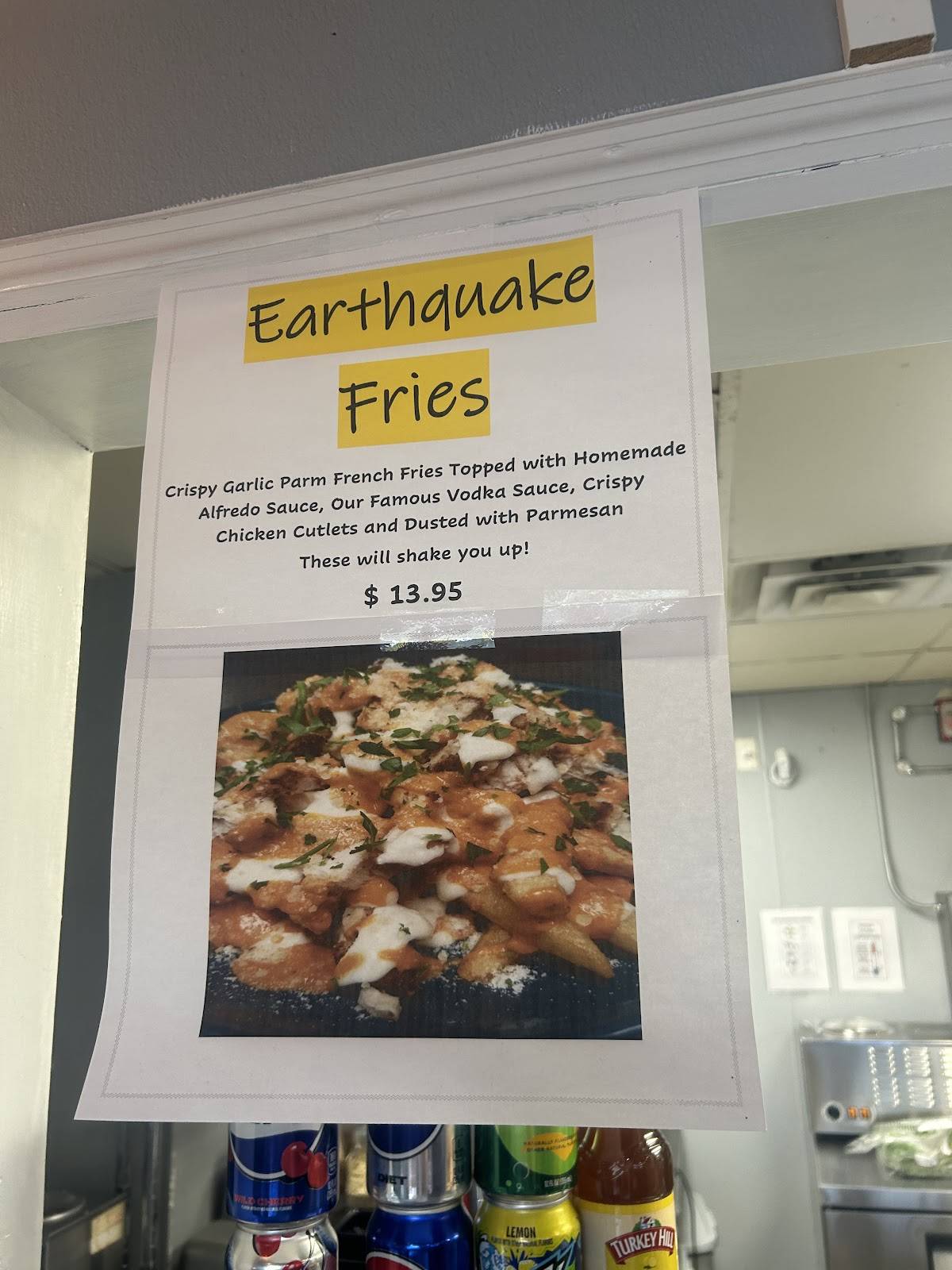 Menu at Sauce pizzeria, Brodheadsville