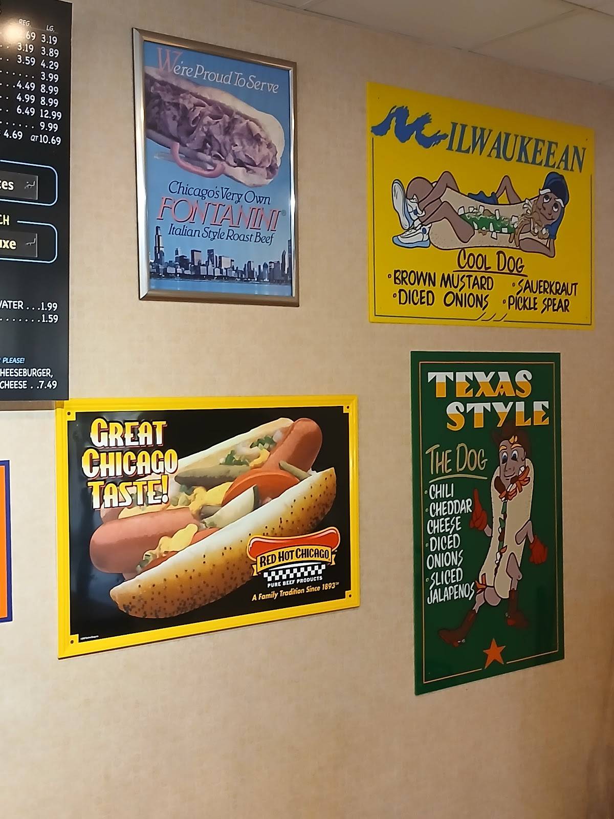 Menu at Bubba's Frozen Custard restaurant, Pewaukee