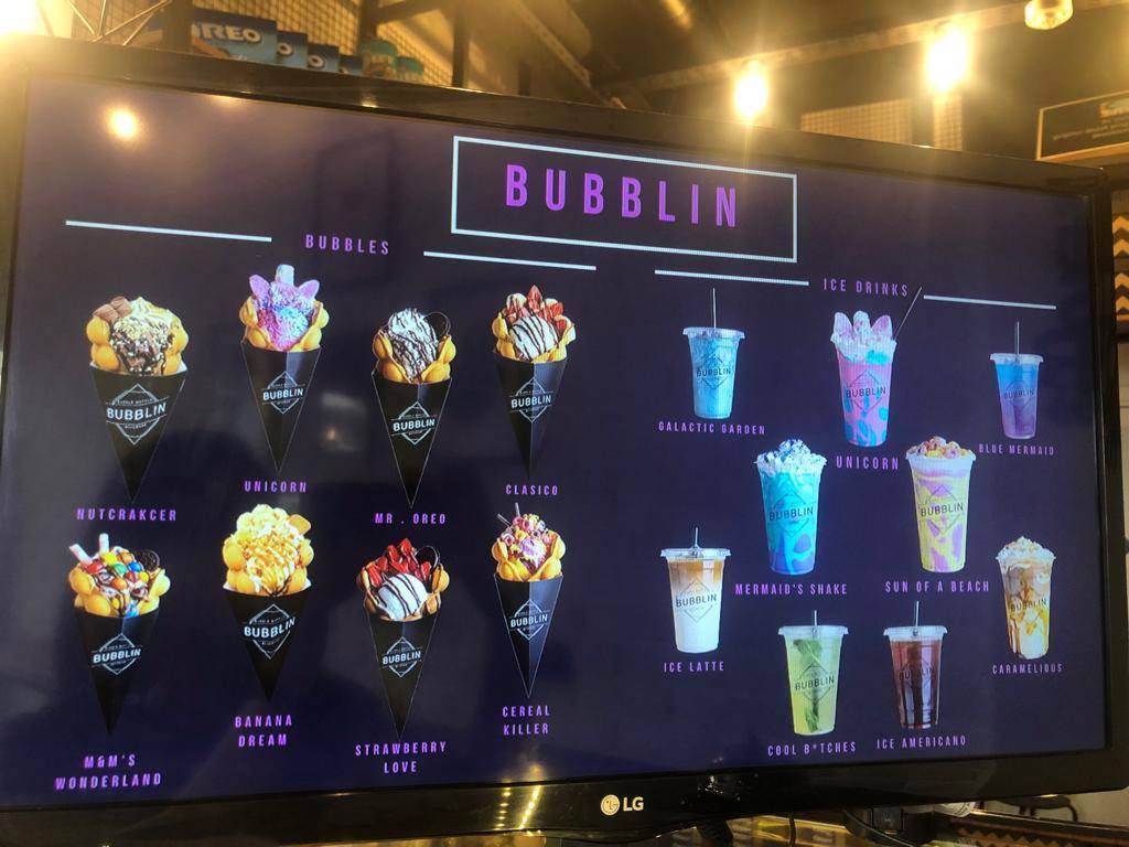 Menu at Bubblin Bubble Waffle & Beverage Alsancak, Izmir, Plevne Blv ...