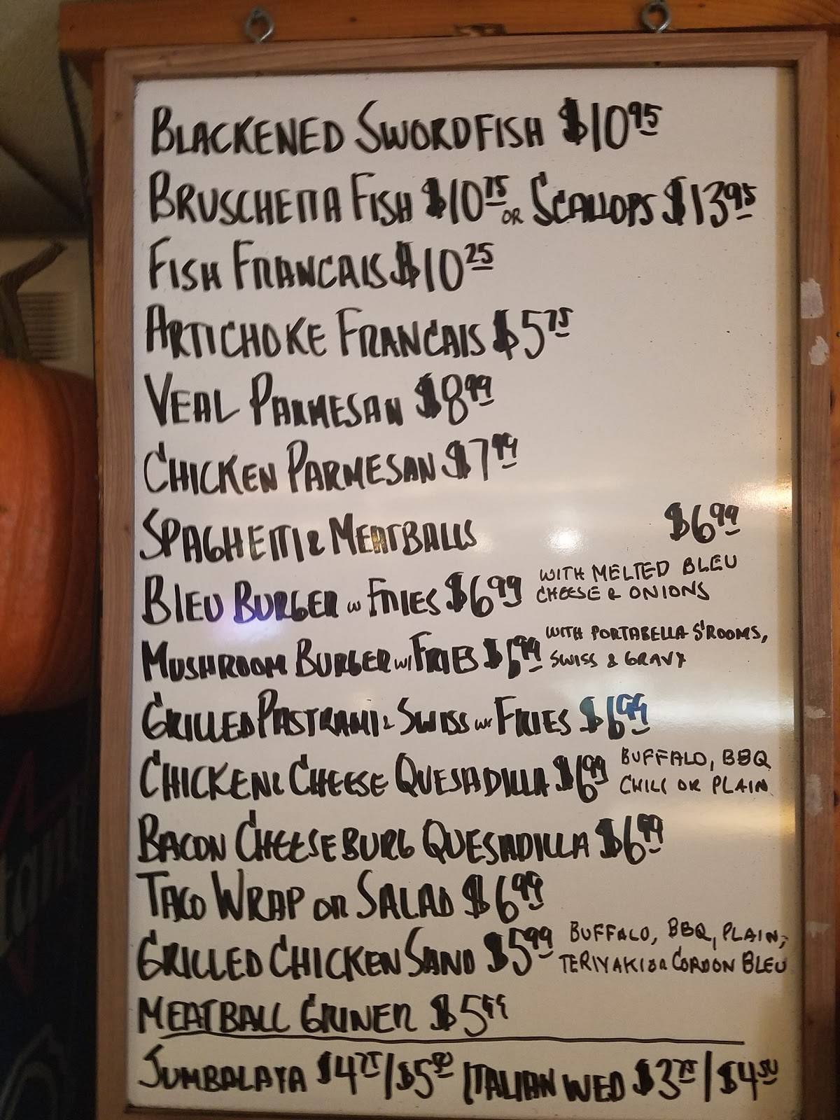 Menu at Buccaneer Lounge pub & bar, Agawam