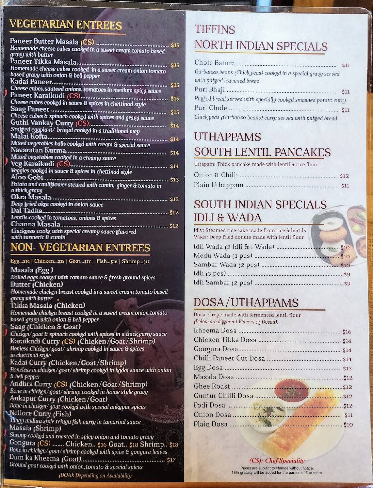 Menu at Nawabi Hyderabad House - Biryani Place restaurant, Buffalo Grove