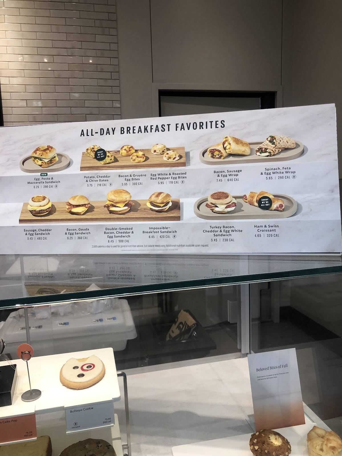 Menu at Starbucks, Buffalo, 2626 Delaware Ave