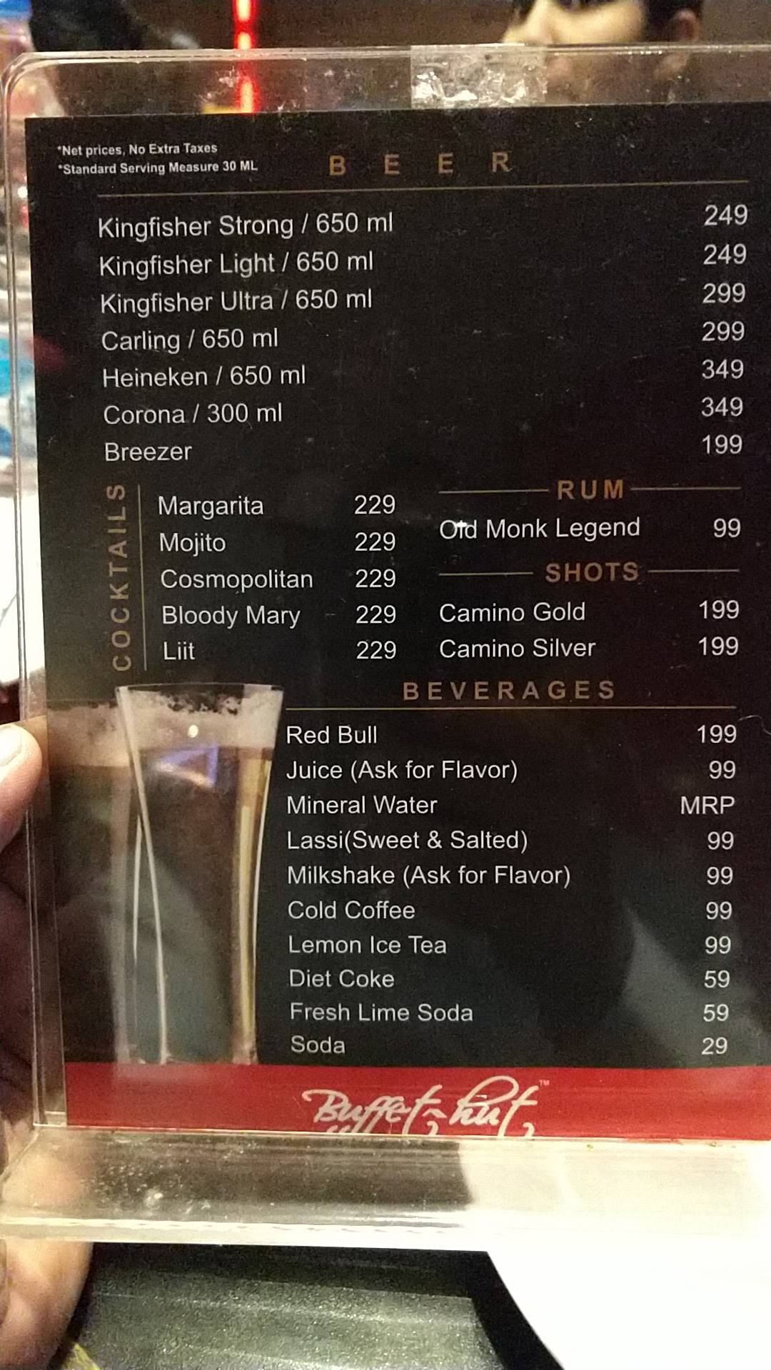 Menu at Buffet Hut Mohali, Chandigarh, 656-657