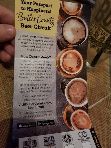 Menu at Butler Brew Works pub & bar, Butler, 101 S Main St