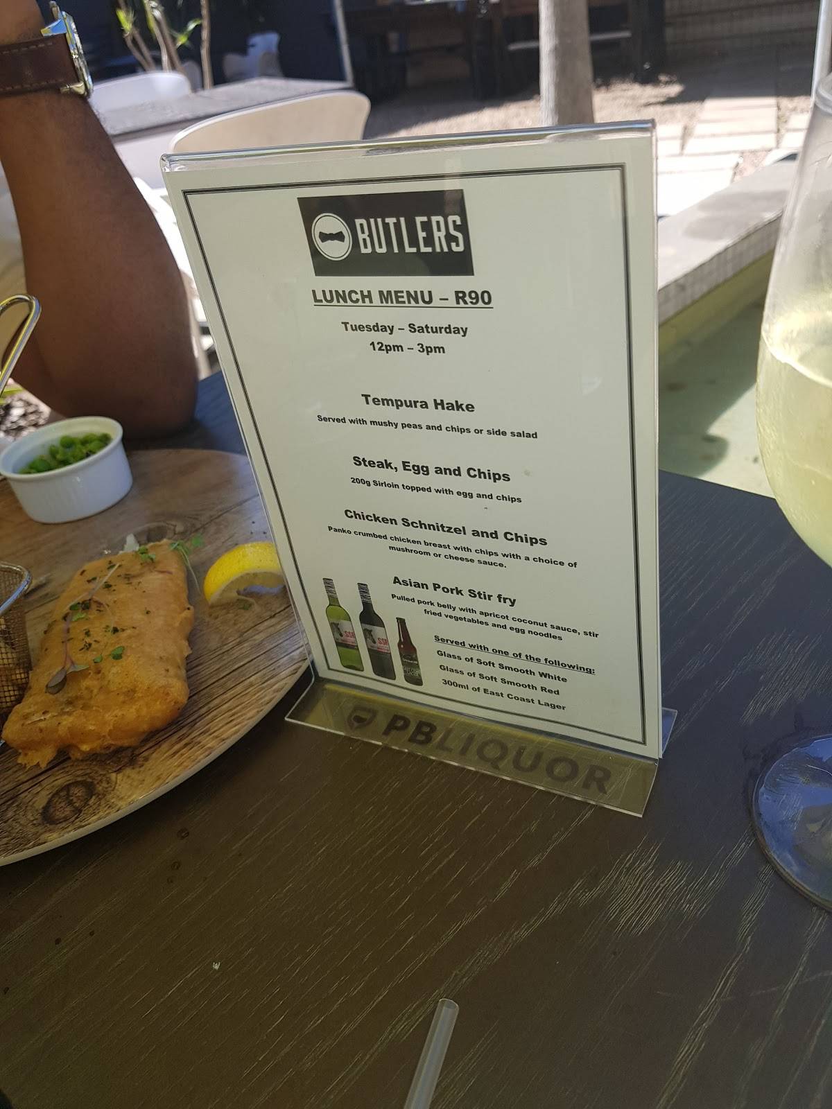 Menu at Butlers Restaurant and Bar, Hillcrest
